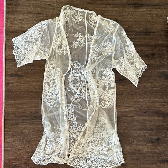 Chicwish | Swim | Chicwish Lace Cover Up White | Poshmark
